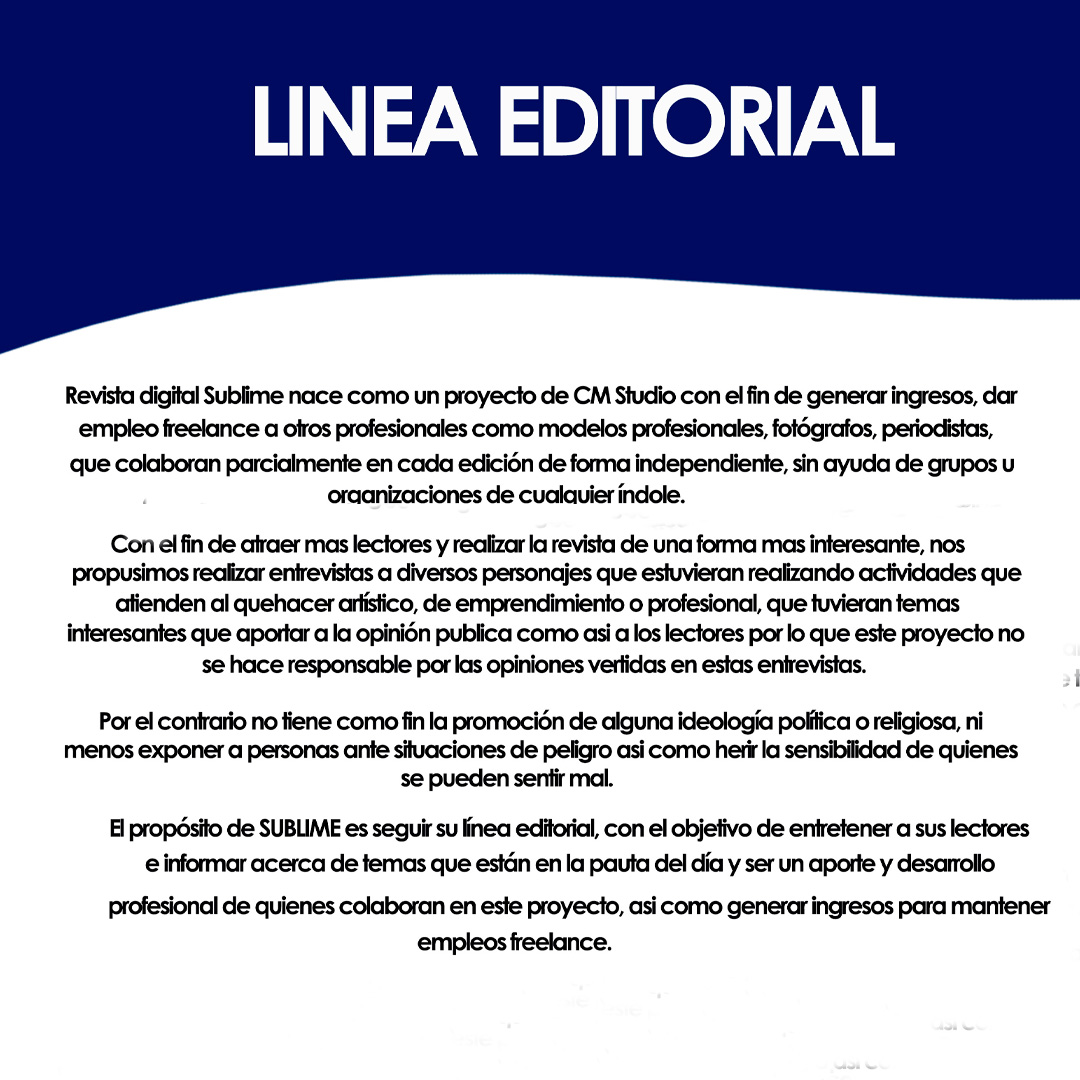LINEA EDITORIAL – www.cmstudiosinc.com